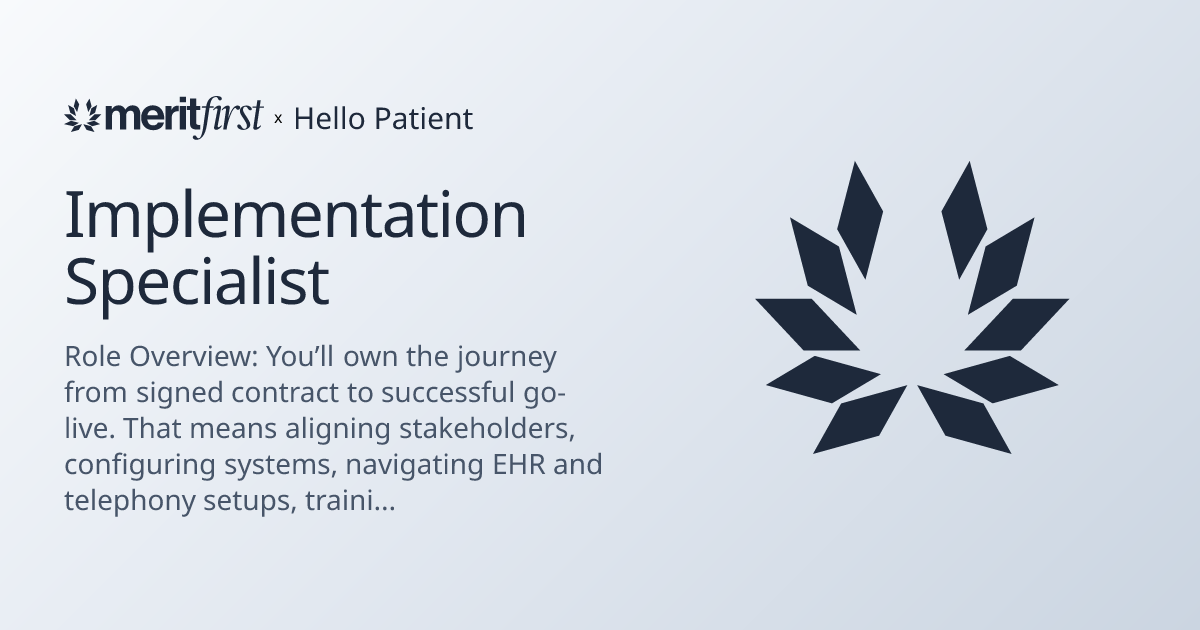 Implementation Specialist - Hello Patient